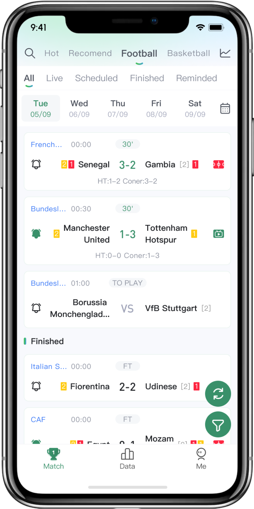 Real-time Match Situation